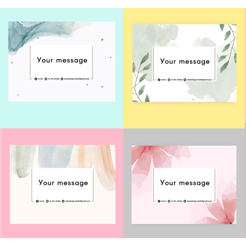 Add On Wish Notes Message Card | Shopee Malaysia
