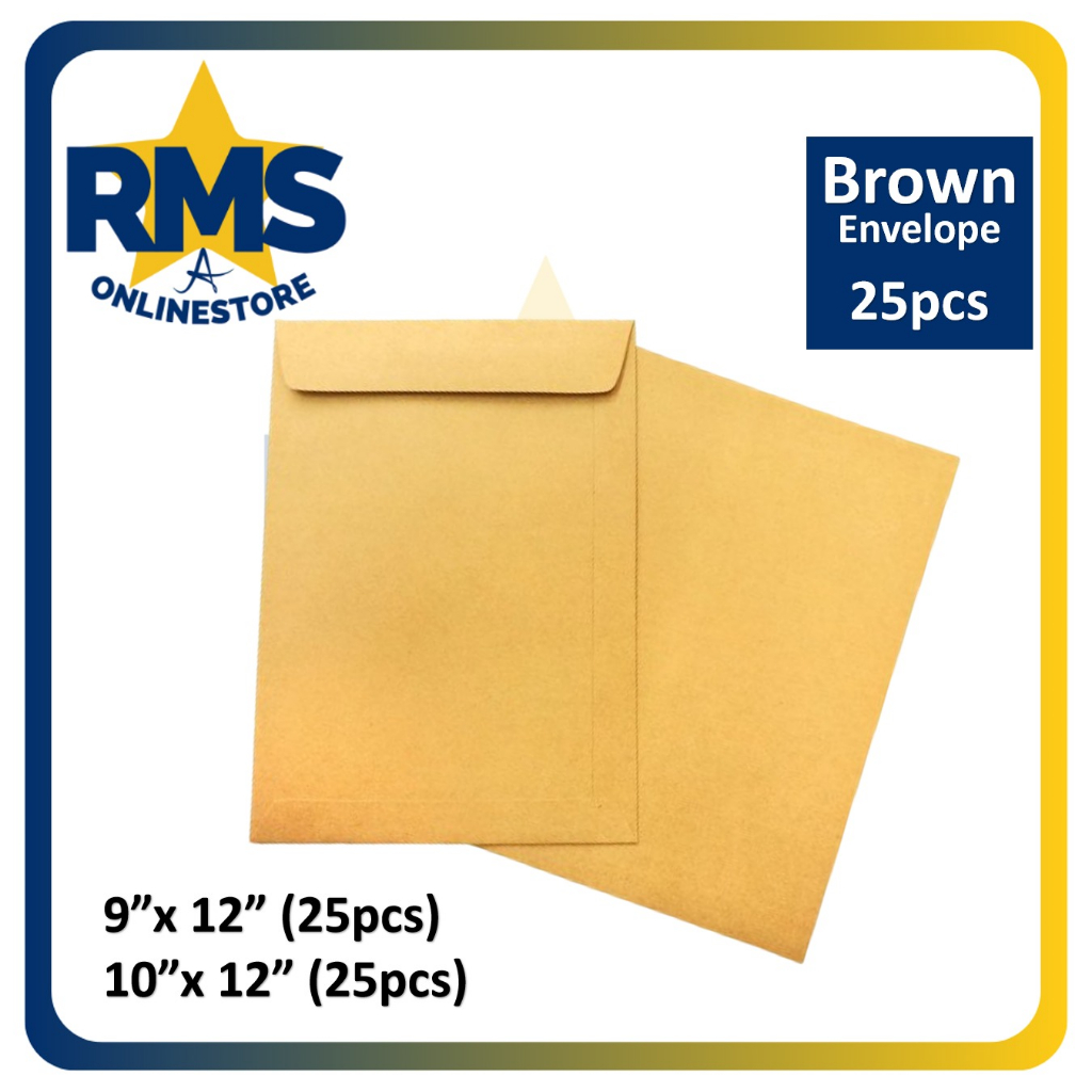 A4 Brown Envelope 9" x 12" / 10" x 12" (25pcs/pkt) | Shopee Malaysia