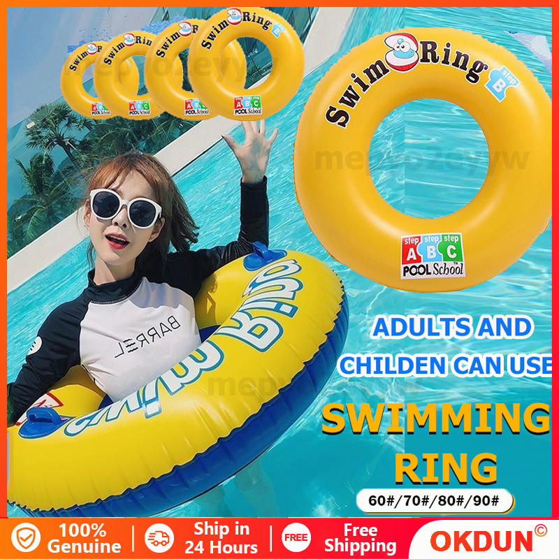 kids & Adult Swimming Ring thicken Swimming Pool Swim Float Water Pool ...