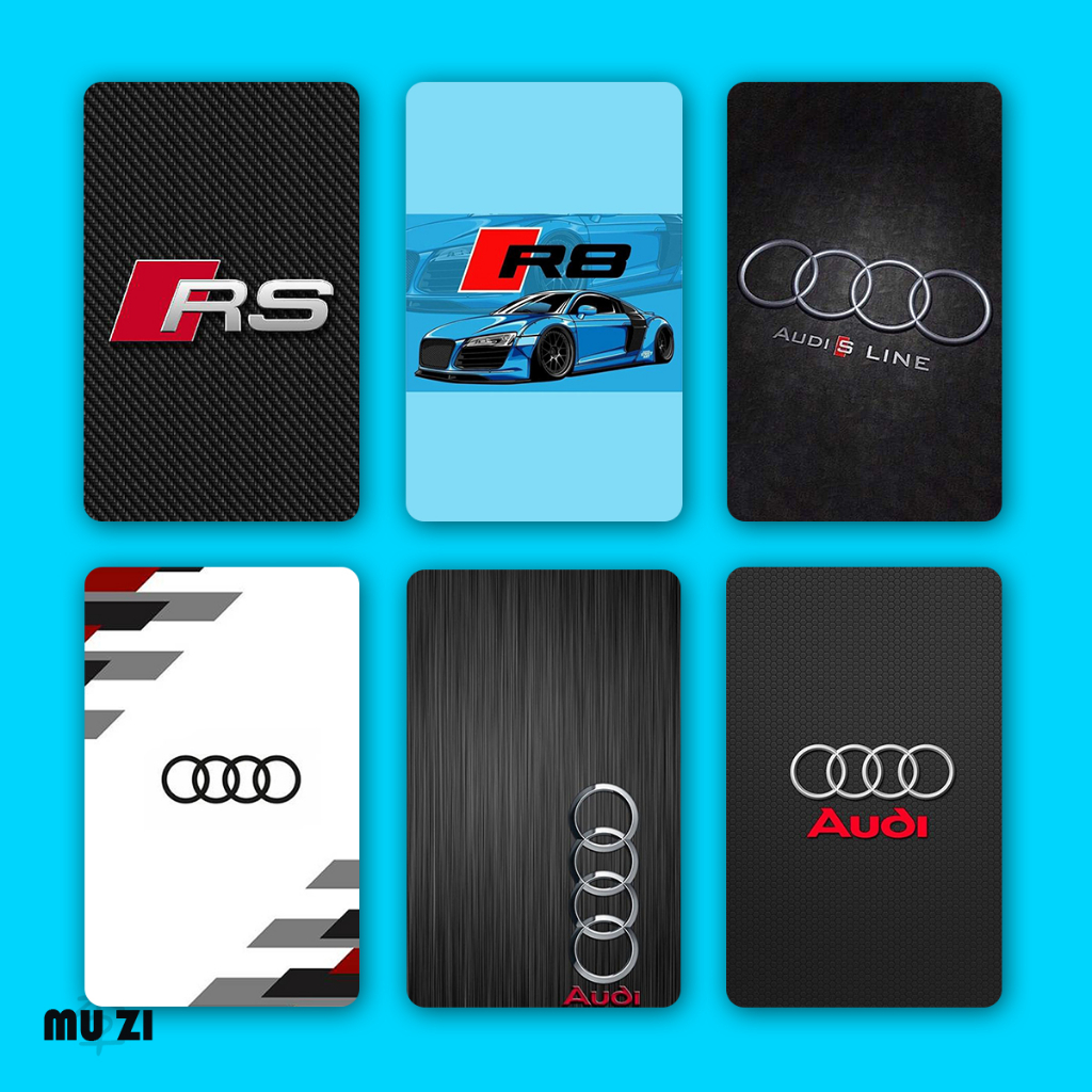 Audi TnG Card STICKER NFC STICKER Waterproof Thick Hard Material Audi ...