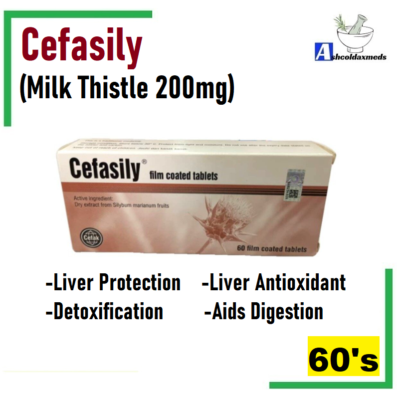 Cefasily film coated tablets ( 60's ) Silybum marianum fruits/Legalon ...