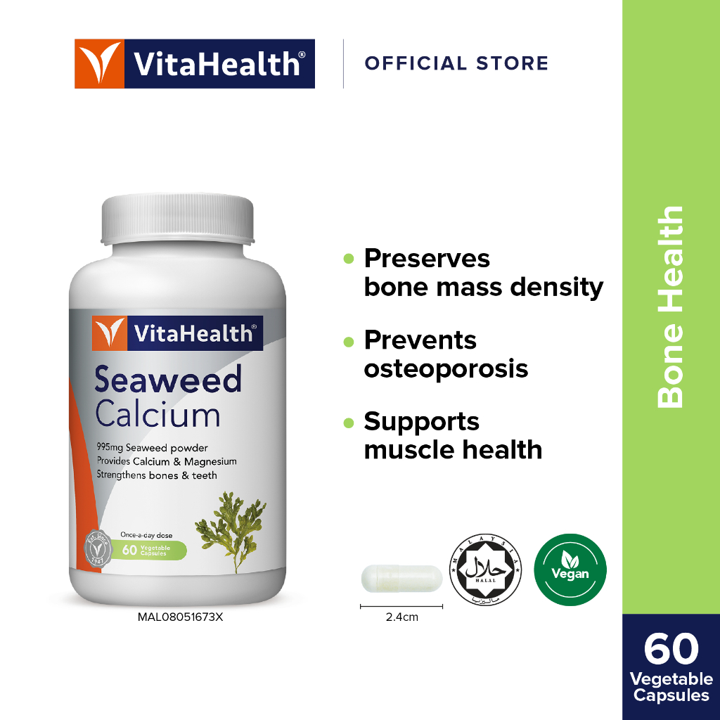 VitaHealth Seaweed Calcium (60’s) [Exp 2/2028] | Shopee Malaysia