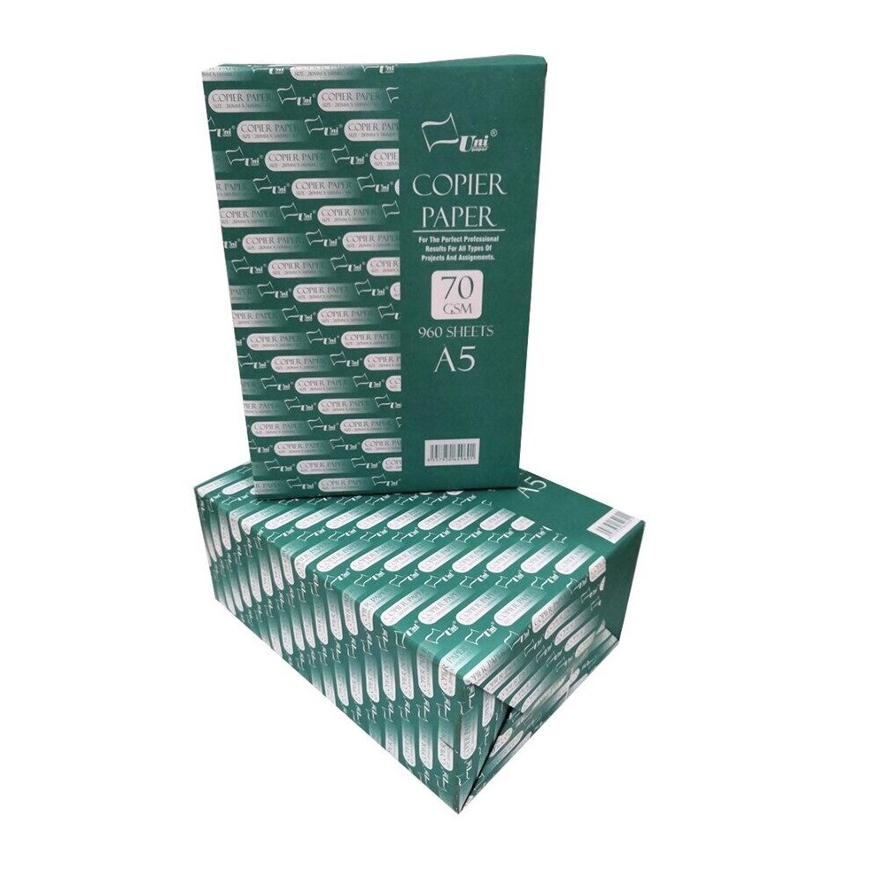 Uni A5 Copier Paper 960 Sheets (148 x 210mm) 70gsm High Speed & High ...