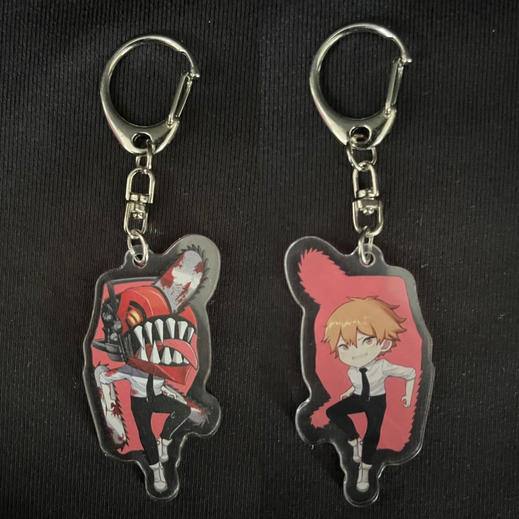Denji & Chainsaw Man From Chainsaw Man Chibi Fanart Anime Acrylic ...