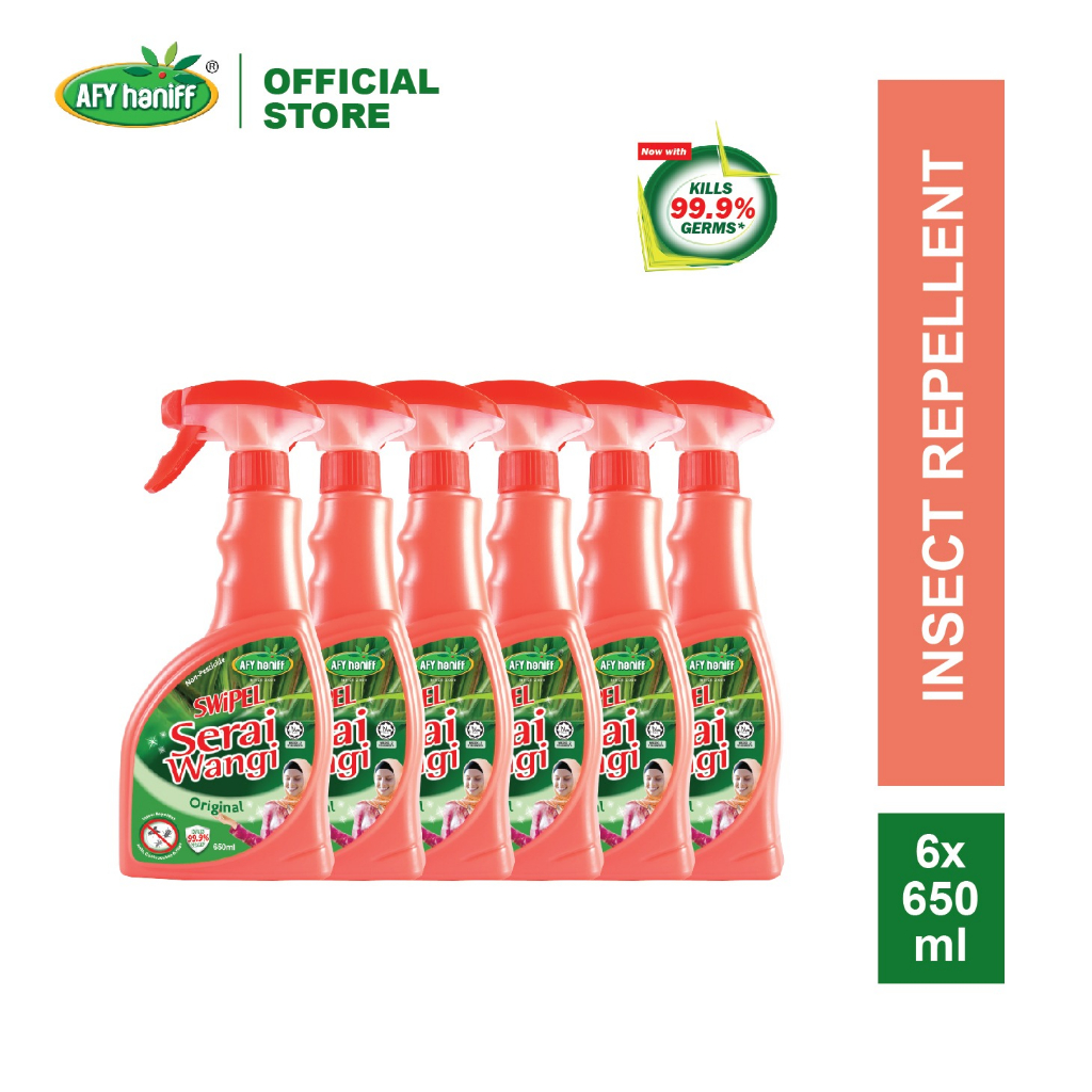 Swipel® Serai Wangi Spray 650ml x 6 Pcs [Buy In Bulk] Afy Haniff ...