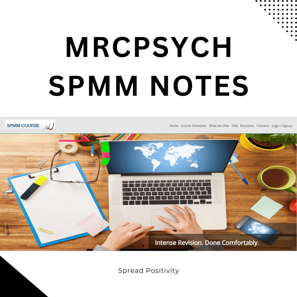 MRCPsych SPMM Smart Revise (NOTES ONLY) | Shopee Malaysia