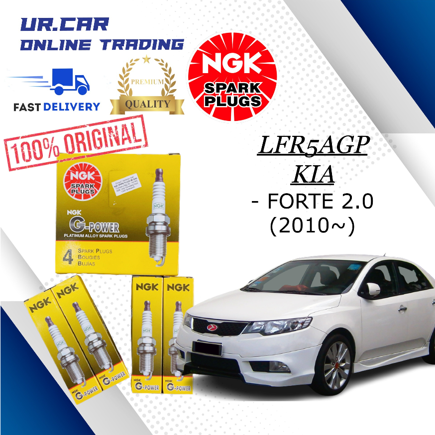 NAZA / KIA FORTE 2.0 (2010~) LFR5AGP NGK G-POWER SPARK PLUG 100% ...