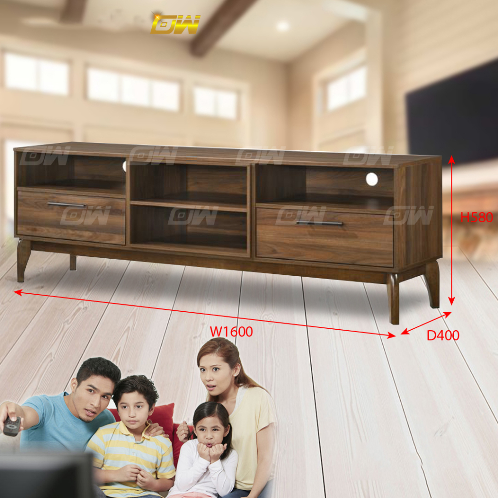 6 Feet TV Cabinet Wood / Hall Cabinet / Lounge Cabinet / Display ...