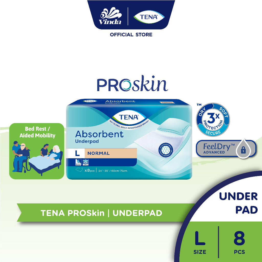 TENA PROSkin Underpad Large (8s) | Shopee Malaysia