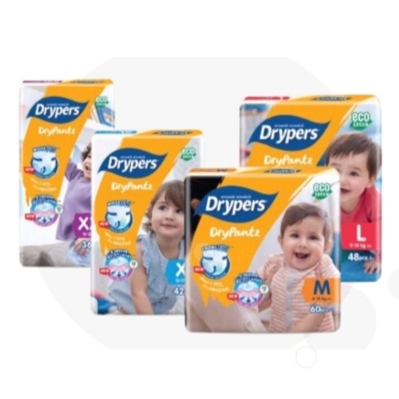 DRYPERS DRYPANTZ (white pack/oren pack) | Shopee Malaysia