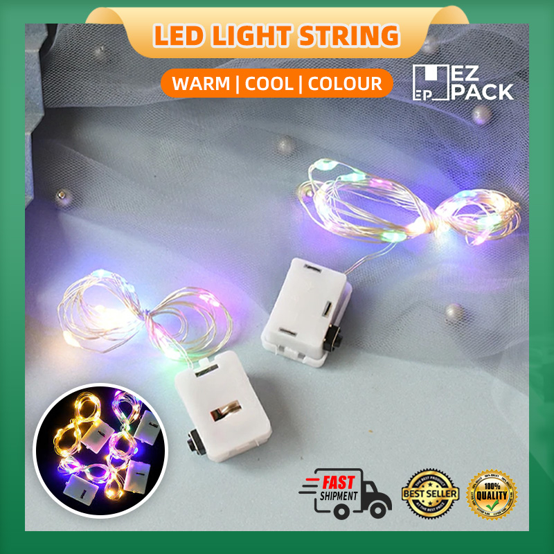 3 Mode LED Light LED Fairy Light String Lampu Raya Lampu Hiasan ...