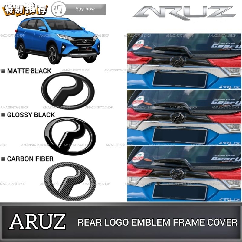 AMAZING PERODUA ARUZ PNP REAR PERODUA LOGO EMBLEM BADGE DECAL FRAME ...