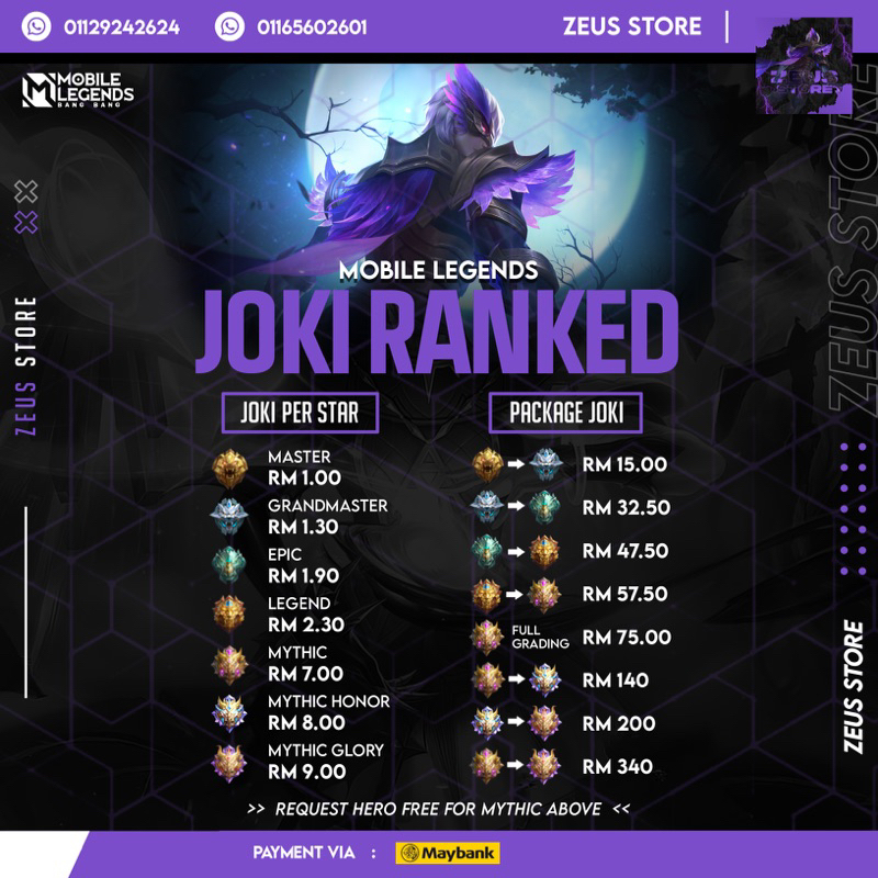 JOKI MLBB/Boost MLBB/Joki Rank Mobile Legend Murah Dan Pantas ...