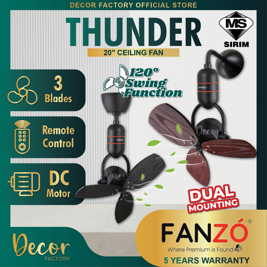 FANZÓ Fan FANZO THUNDER Fan [NEW 2022] 20" 3 Blades 7 Speed DC Motor ...