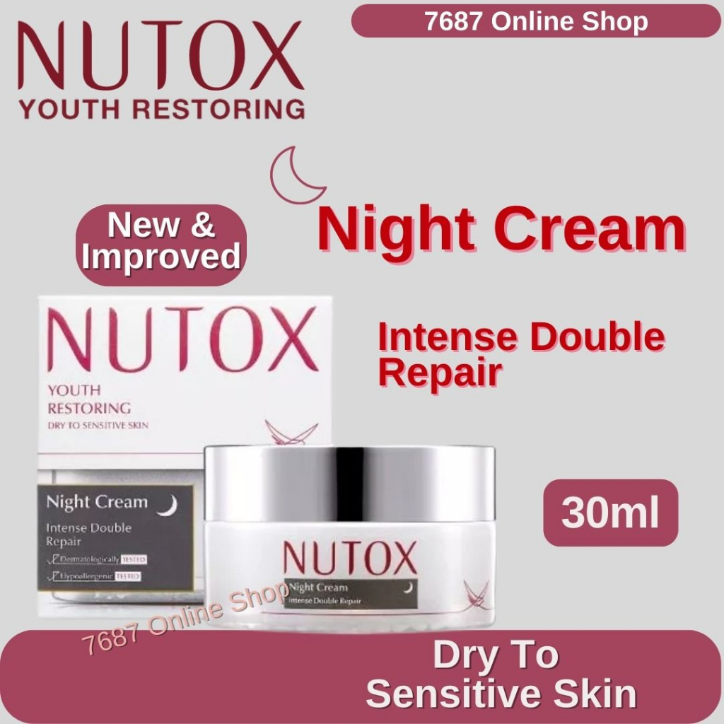 NUTOX Youth Restoring Night Cream - Dry To Sensitive Skin (30ml ...