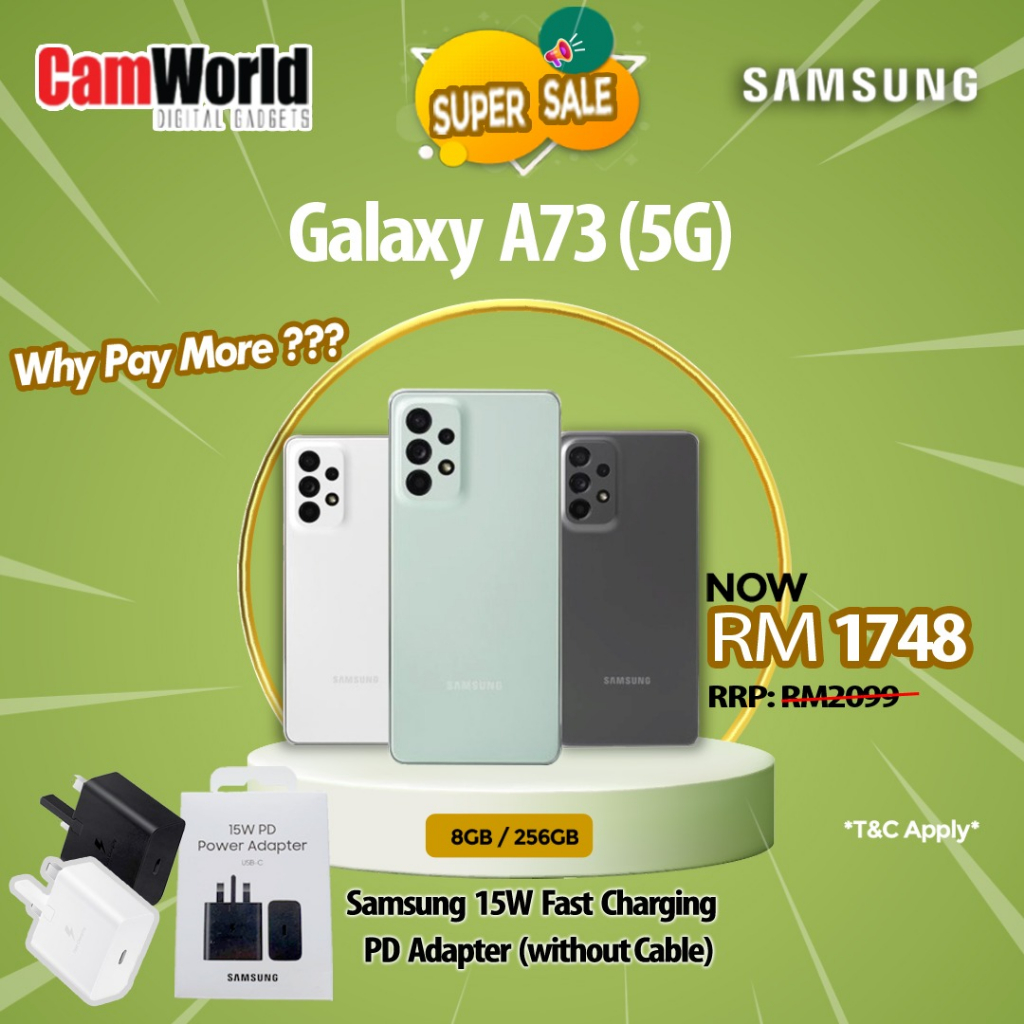 Samsung Galaxy A73 5G ( 8GB + 256GB ) ( SM-A736 ) Package | Shopee Malaysia