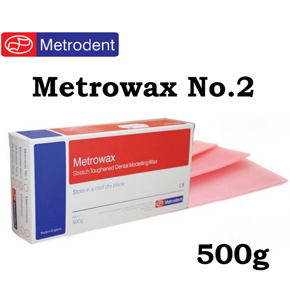 💥READY STOCK💥[1Box] Metrodent Metrowax No.2 Stretch Toughened Dental Modelling Wax (500gm/Box ...