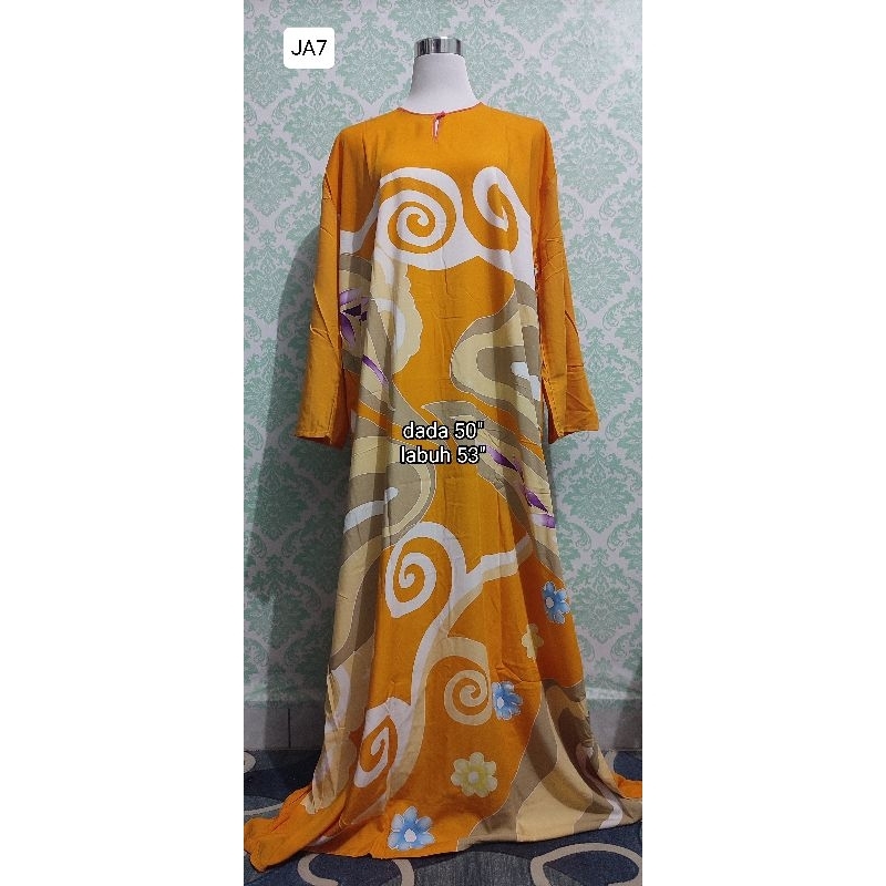 (Reject Item) Kaftan Lengan Panjang/Jubah/Batik Lukis Kelantan/Batik ...