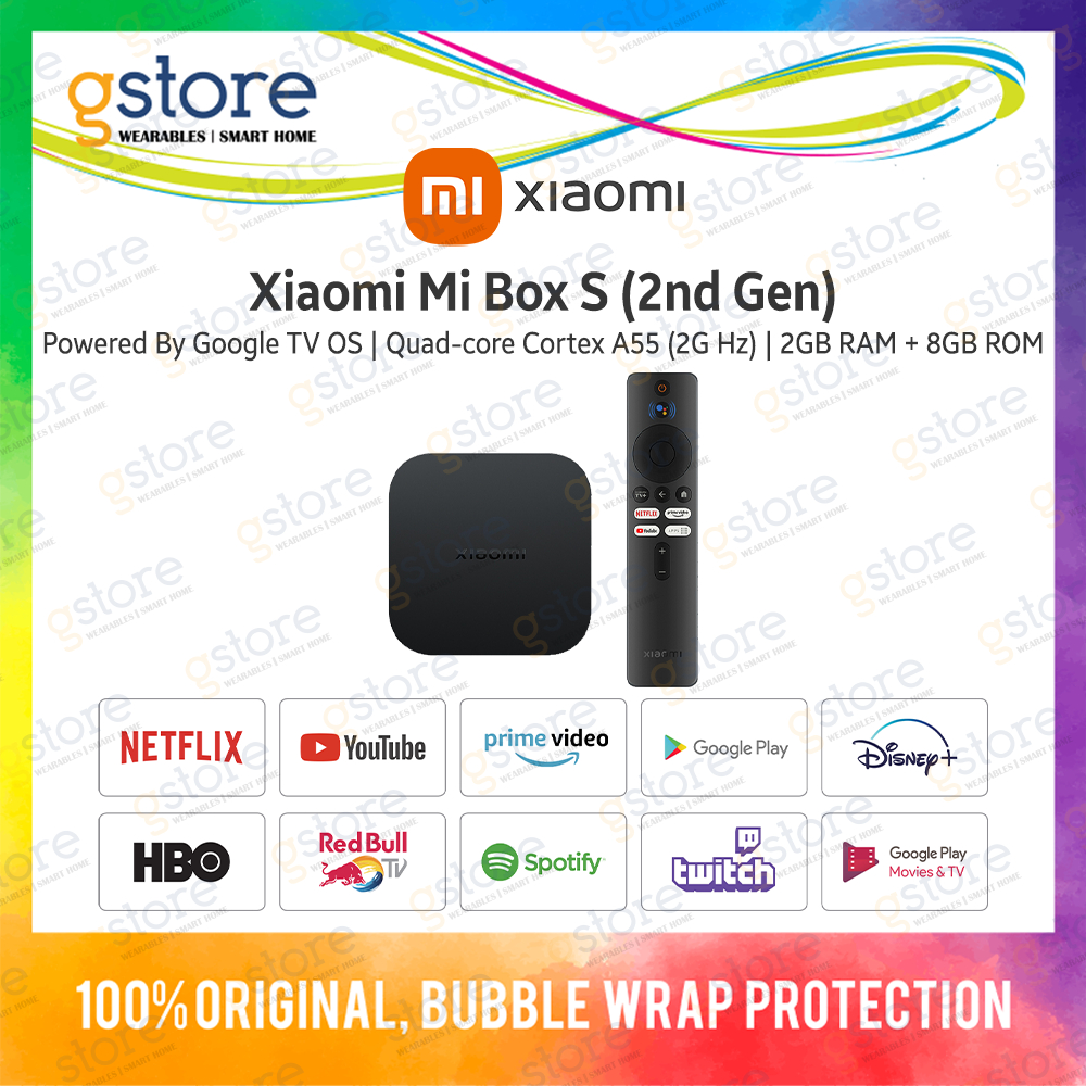 Xiaomi Mi Box S 2nd Gen / 3rd Gen (4K Resolution, Powered by GOOGLE TV ...