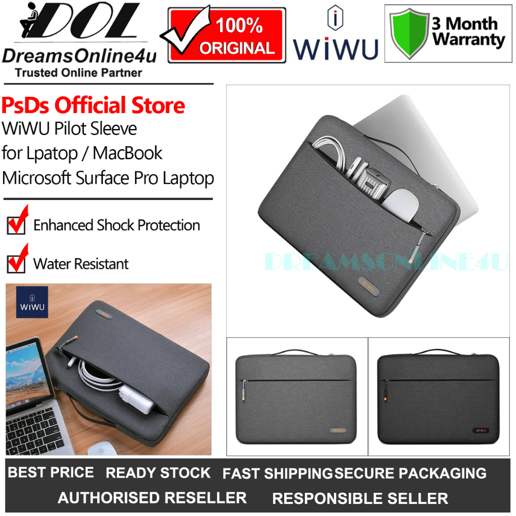 WiWU Water Shock Resistant Protective Elegant Laptop Pilot Sleeve Case ...