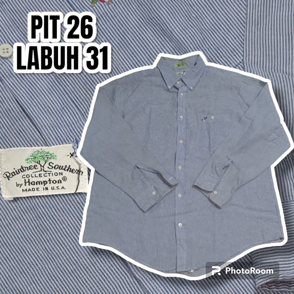 Kemeja Shirt Bigsize Oversize 2XL (Pit 26 Ukuran Dada 52 inch) | Shopee ...