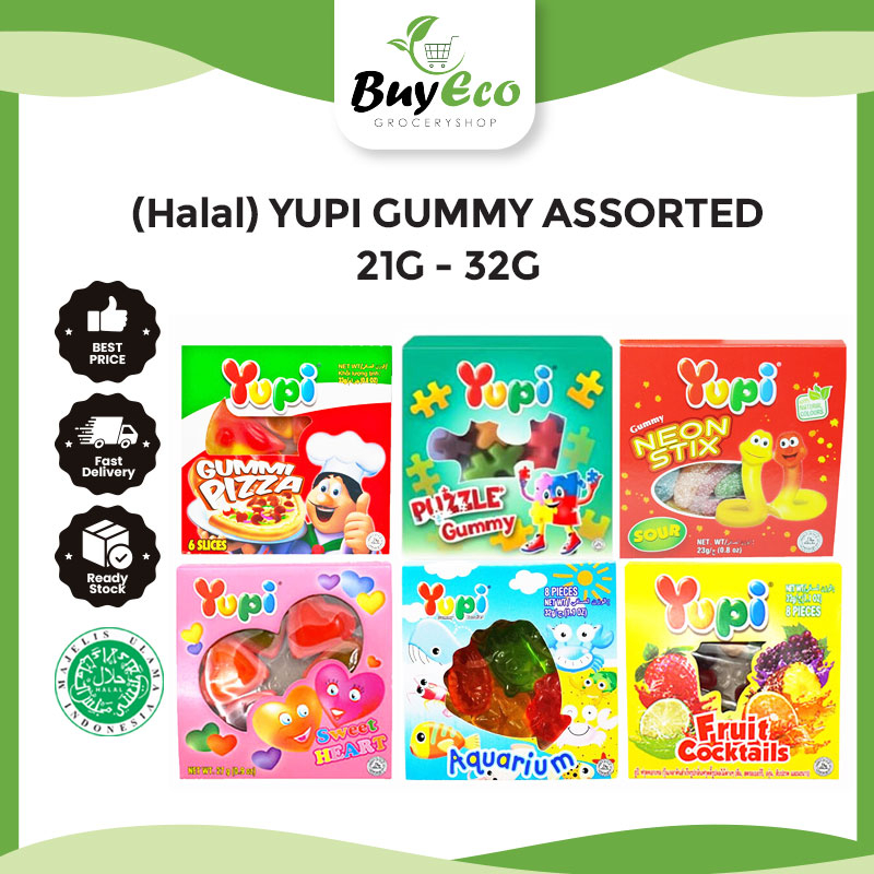(Halal) YUPI GUMMY ASSORTED 20G - 30G | Shopee Malaysia