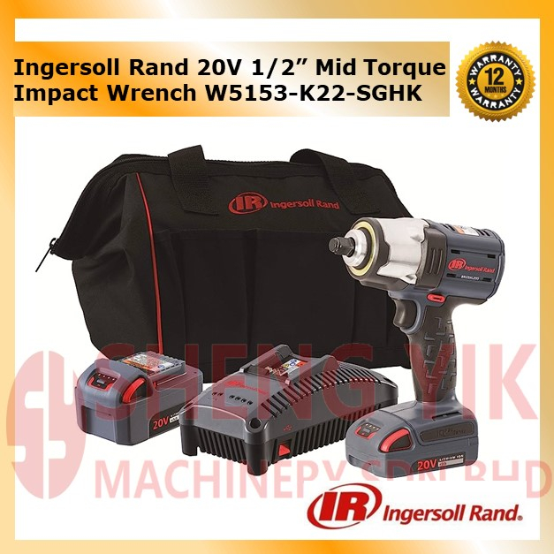 Shengyik Ingersoll Rand 20V Brushless 1/2” Mid Torque Impact Wrench ...