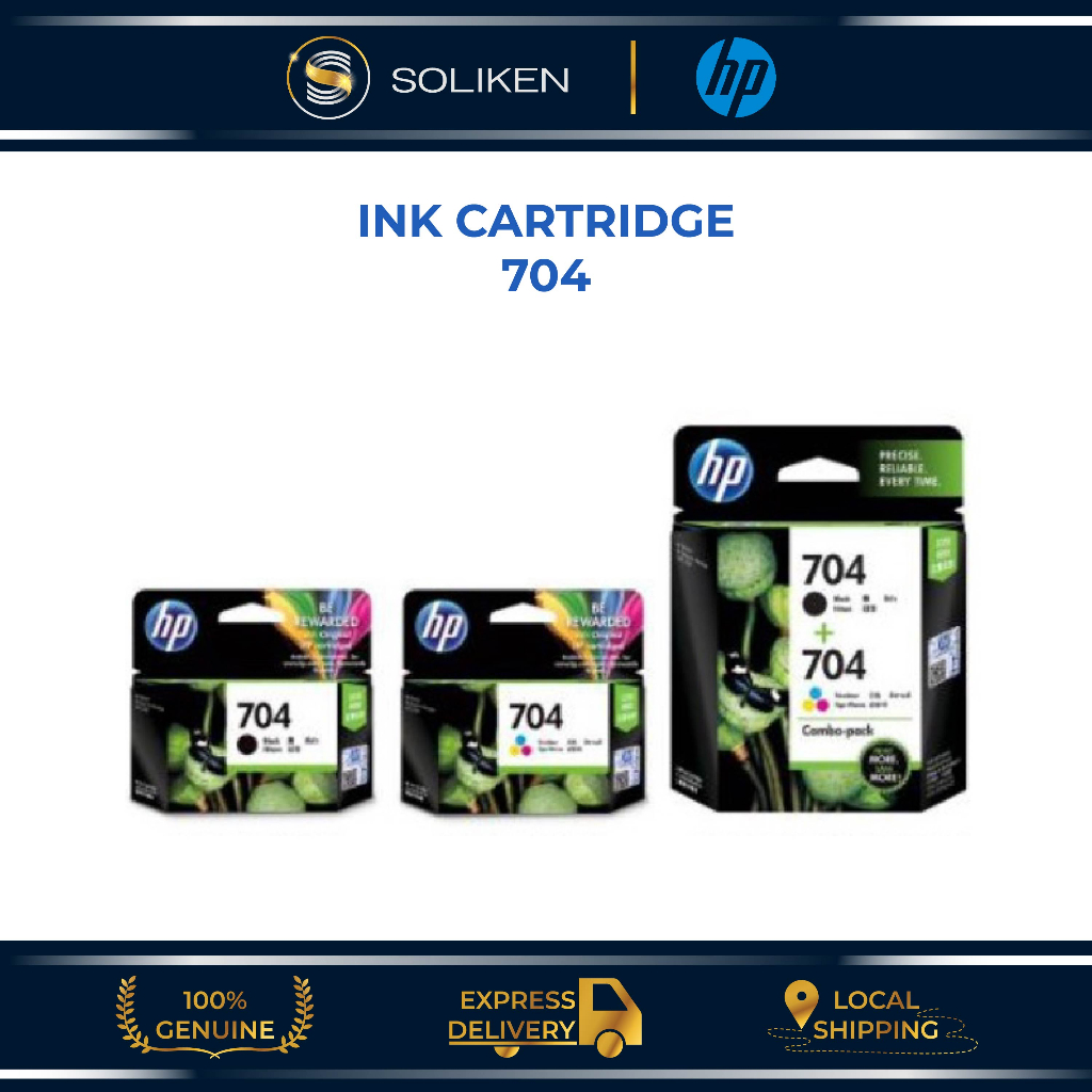 HP704 HP 704 Ink Cartridge Black Tri Color HPCN692AA HPCN693AA Ink Cartridge HP Deskjet ...