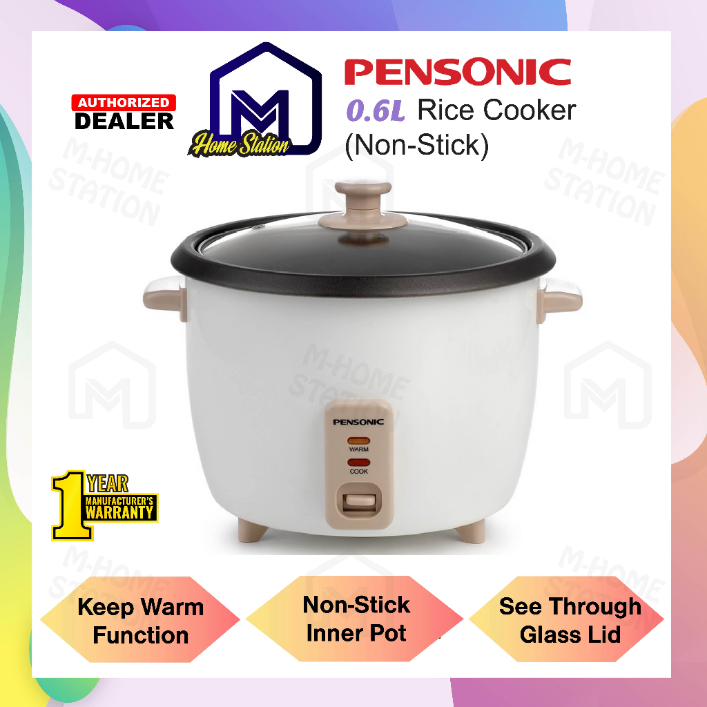 Pensonic 0.6L Non-Stick Mini Rice Cooker Small Capacity PRC-6E PRC6E MG ...