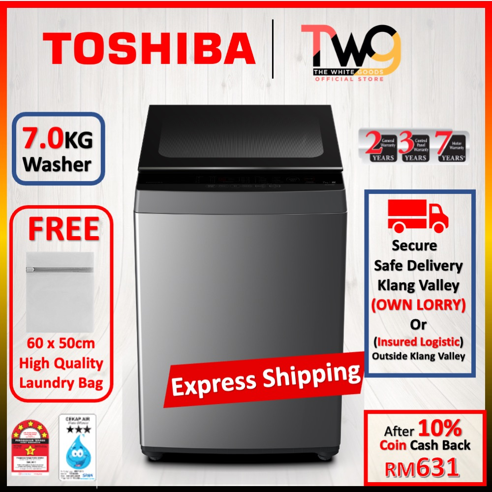 TOSHIBA (7KG 9KG 10KG 12KG 14KG 16KG) TOP LOAD FULLY AUTO WASHING MACHINE AW-M801AM AW-DUK1300KM ...