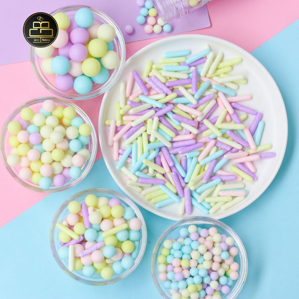 Halal Matty Candy Shiny Candy Cake Decor Sprinkle Ball / Gula Manik ...