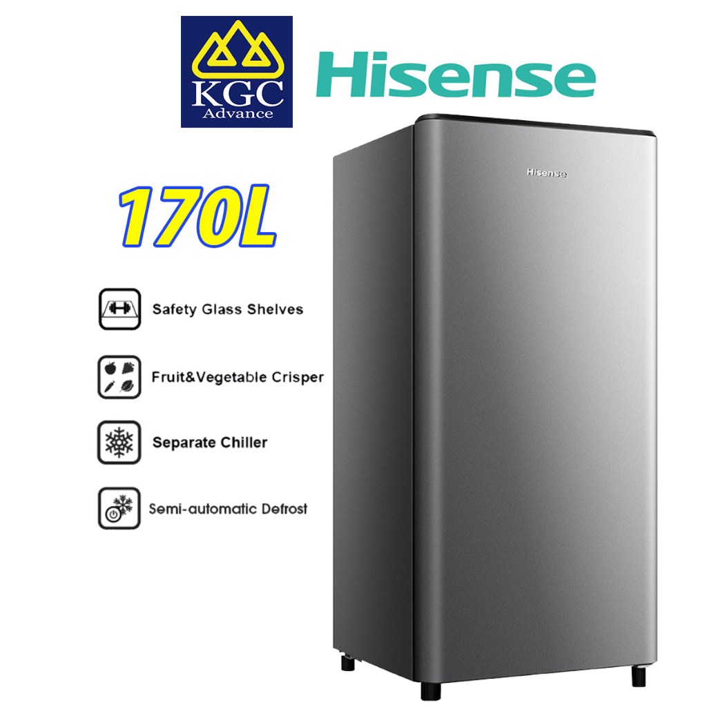 Hisense Fridge Single Door Refrigerator (170L) RR197D4AGN1 ...