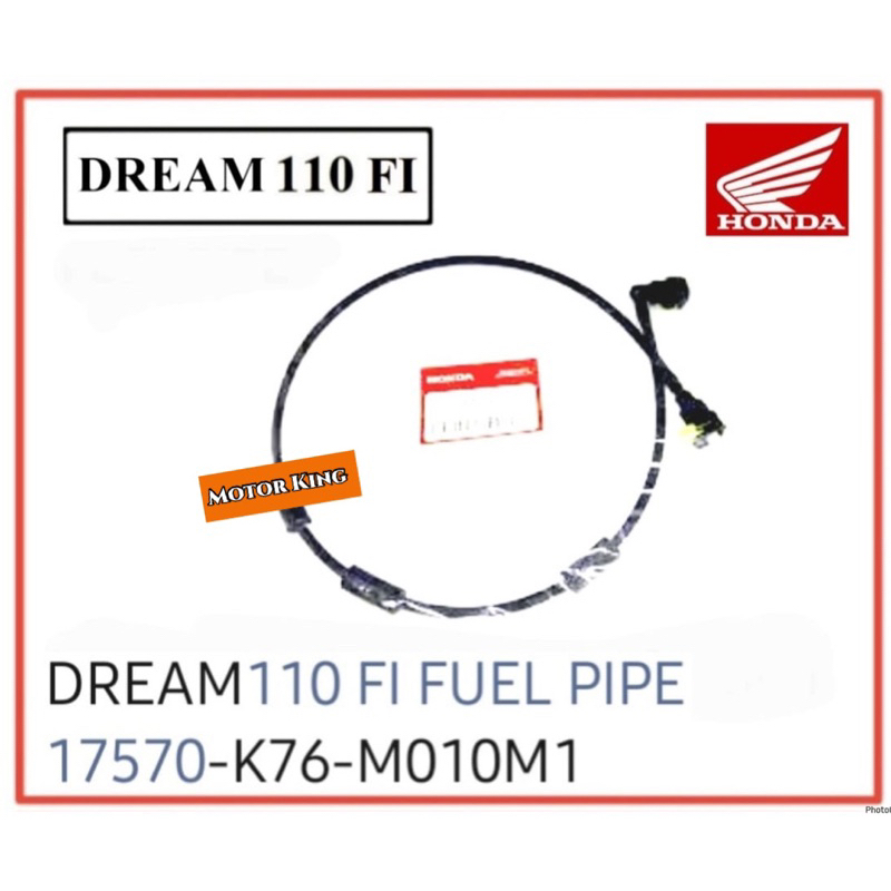 Fuel Pipe Honda Ex5 Dream 110 Fi 100% Honda Original Paip Minyak Petrol ...