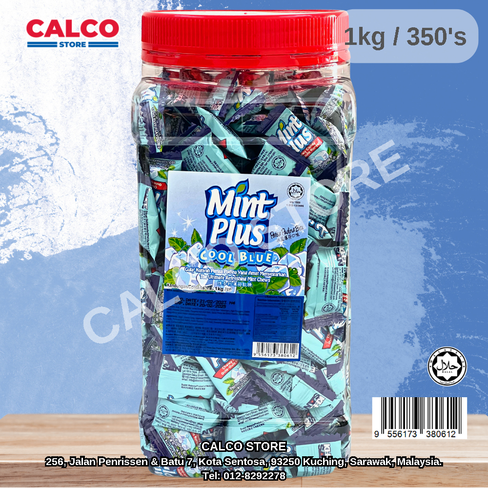 1kg 350's Khee San Victory Mint Plus Cool Blue Candy Sweets Gula-gula ...