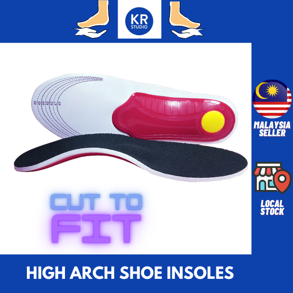High Arch Support Insoles for Flat Feet, Plantar Fasciitis Relief ...