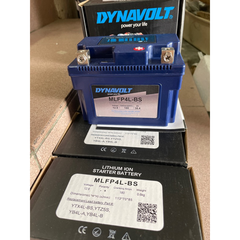 LITHIUM ION ****DYNAVOLT MLFP4L-BS MLFP7L-BS STARTER BATTERY YTZ5S,YTX4L,YB4L-BS,YTX5,YTZ6,YTZ7S ...