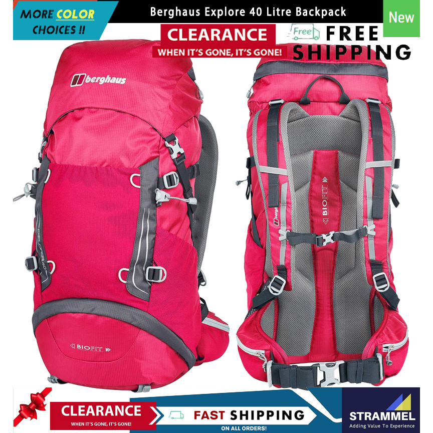 [100% ɑuthentic] Berghaus Explore 40 Litre Backpack Hiking Trekking ...