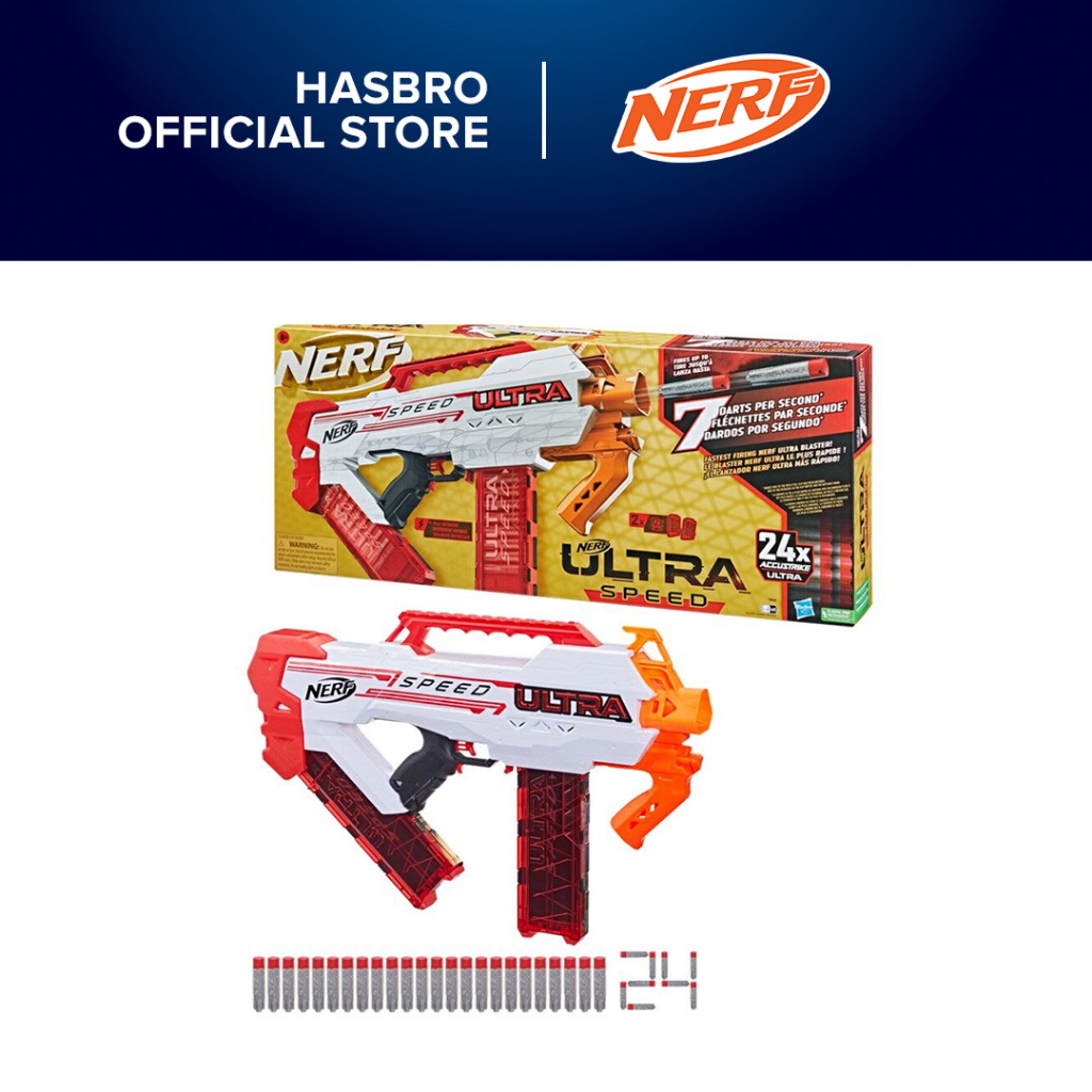 Nerf Ultra Speed Fully Motorized Blaster, 24 Nerf AccuStrike Ultra ...
