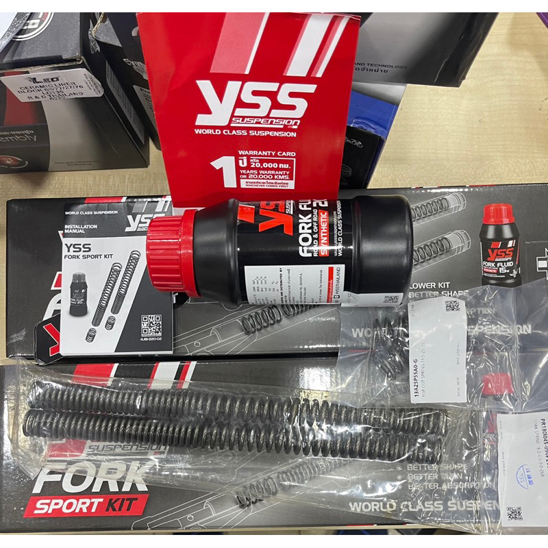 YSS Y15 Y16 FRONT FORK SPRING KIT SET FOR FORK LOWER 1.0INCH (FULL SET ...