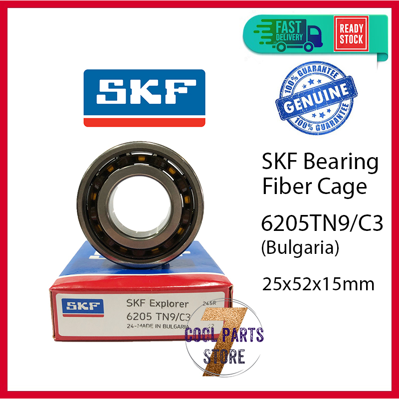 6205 TN9 C3 SKF Fiber Bearing (25 X 52 X 15mm) 6205 C3 SKF - 100% ...