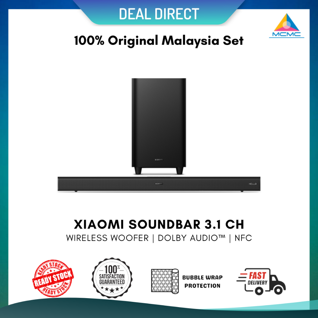 [ DEMO / DISPLAY SET ] Xiaomi Soundbar 3.1 ch Complete Full Set | Dolby ...
