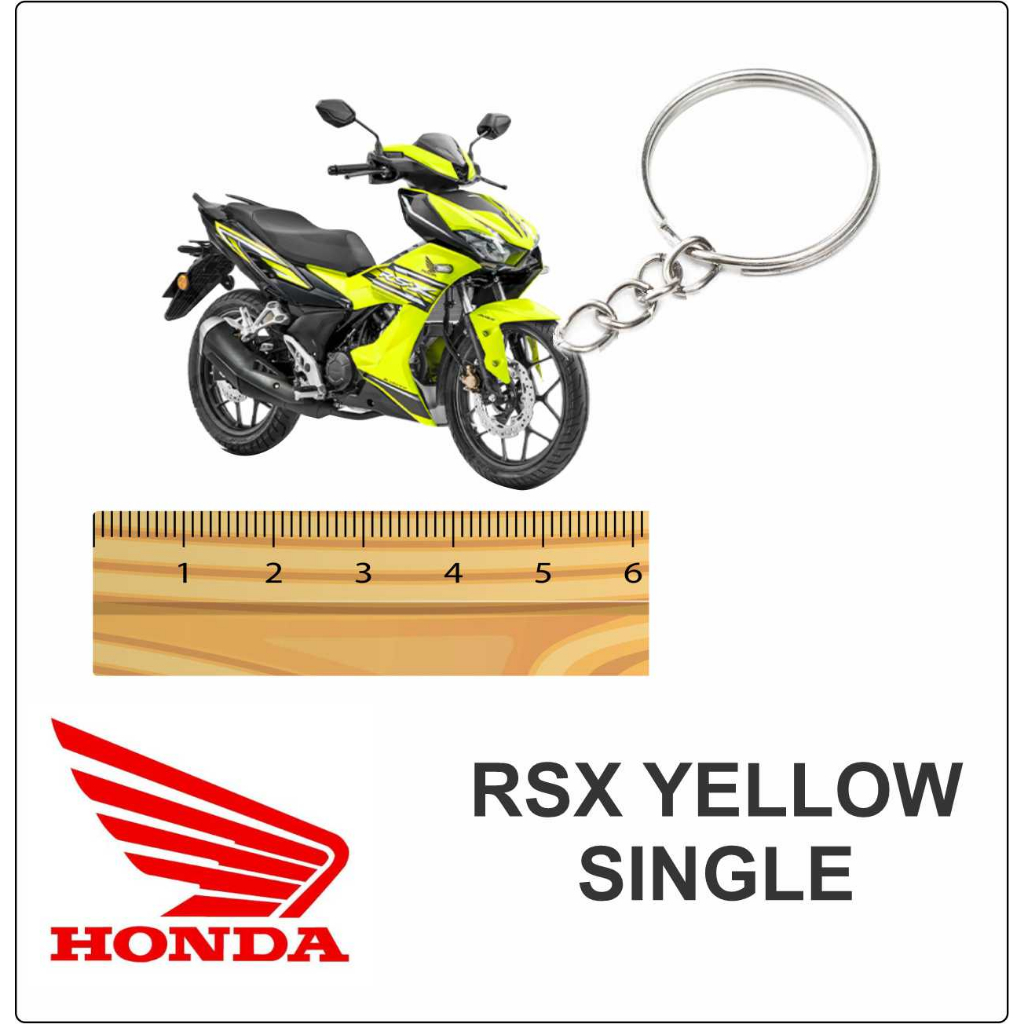 honda Rsx rs-x yellow 2d keychain | Shopee Malaysia