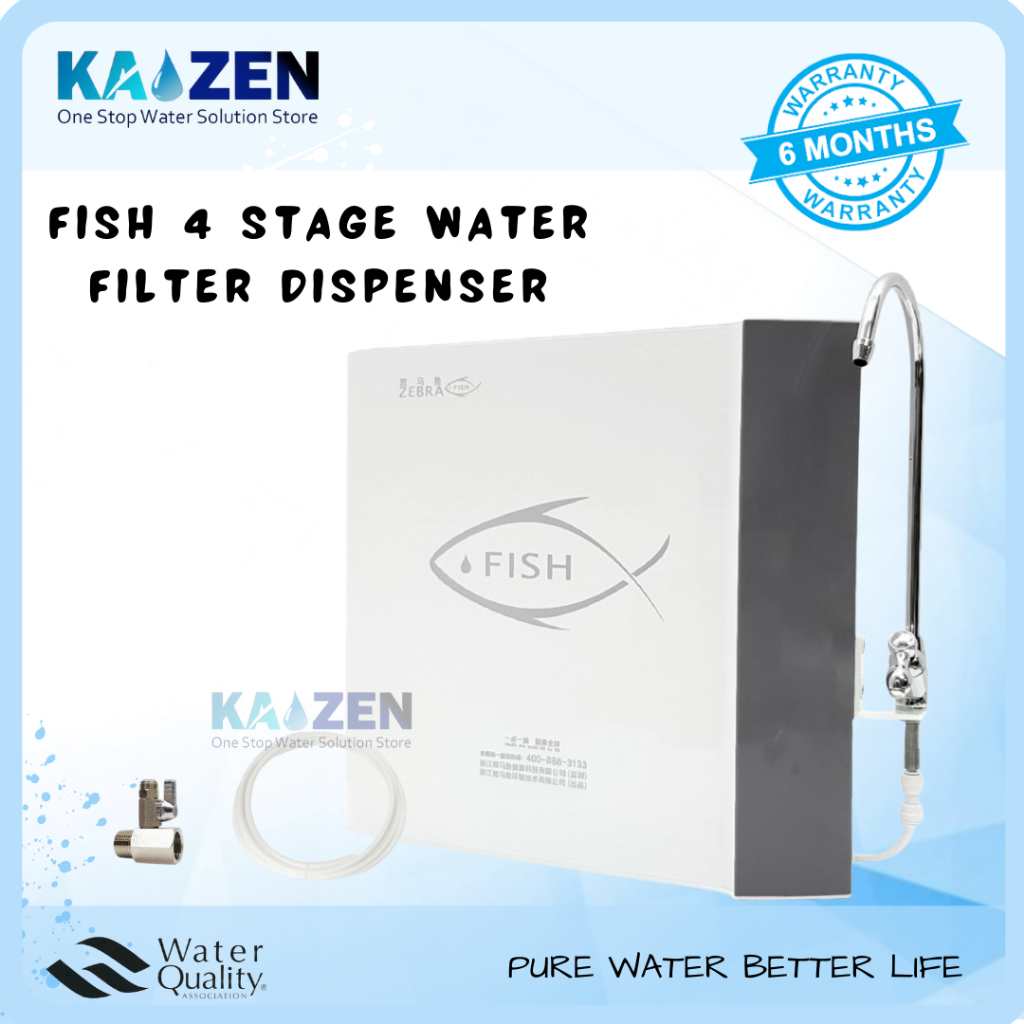 Kaizen KZ-01 Fish 4 Stage Water Filter Dispenser + Faucet | Shopee Malaysia