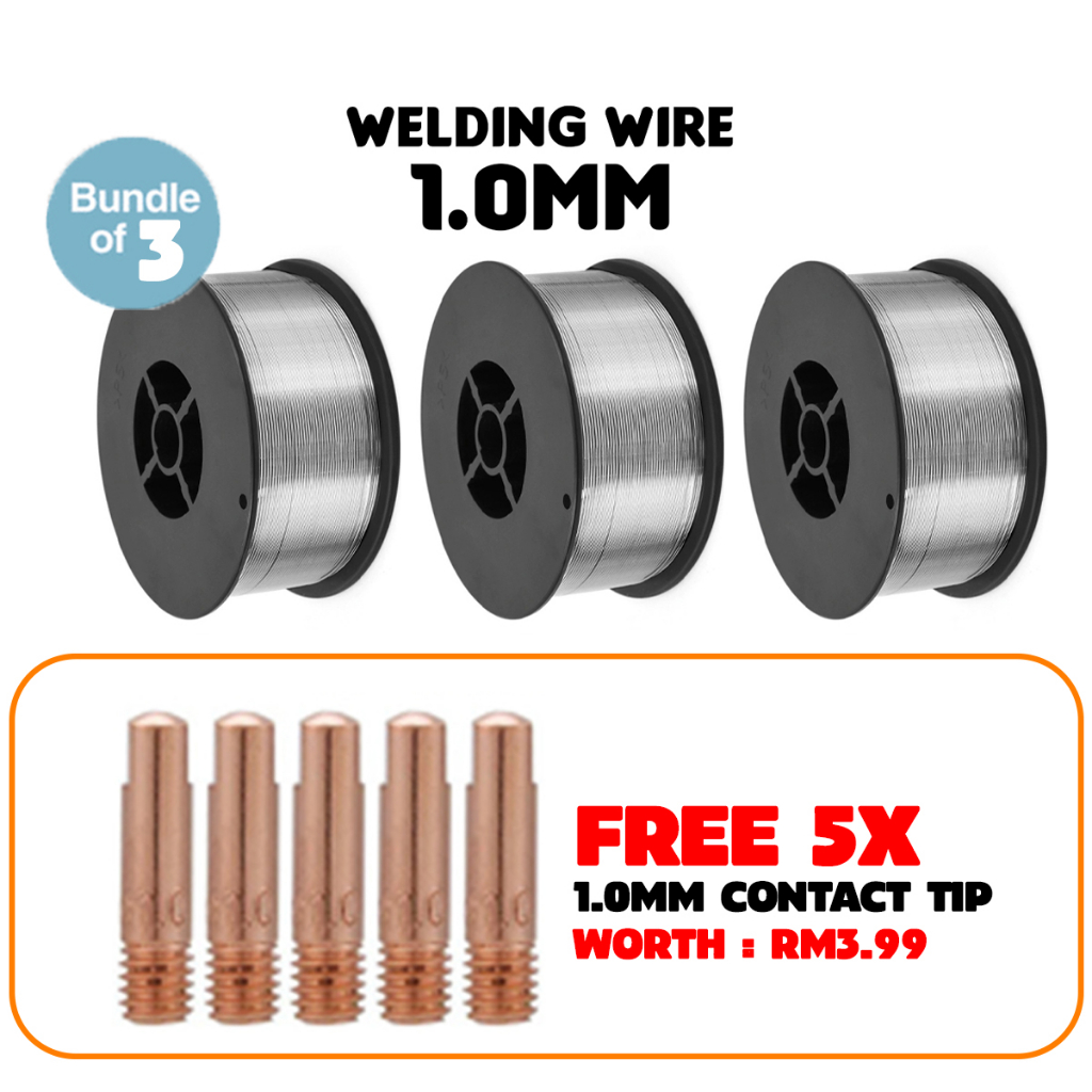 1kg 0.8mm / 1.0mm Flux Cored Steel Mig Welding Wire | Shopee Malaysia