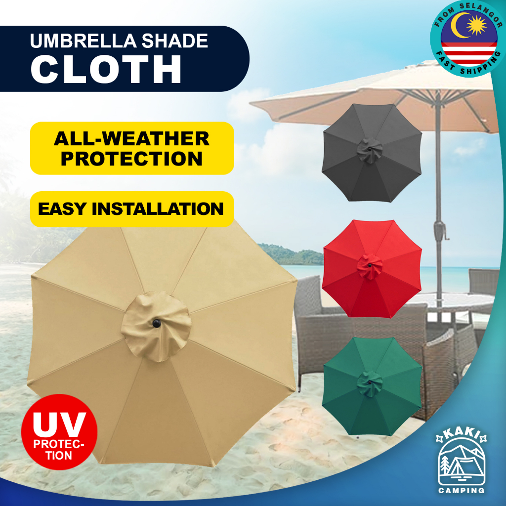 【COD】Garden Umbrella Canopy Umbrella Parasol Top Cover Replacement ...