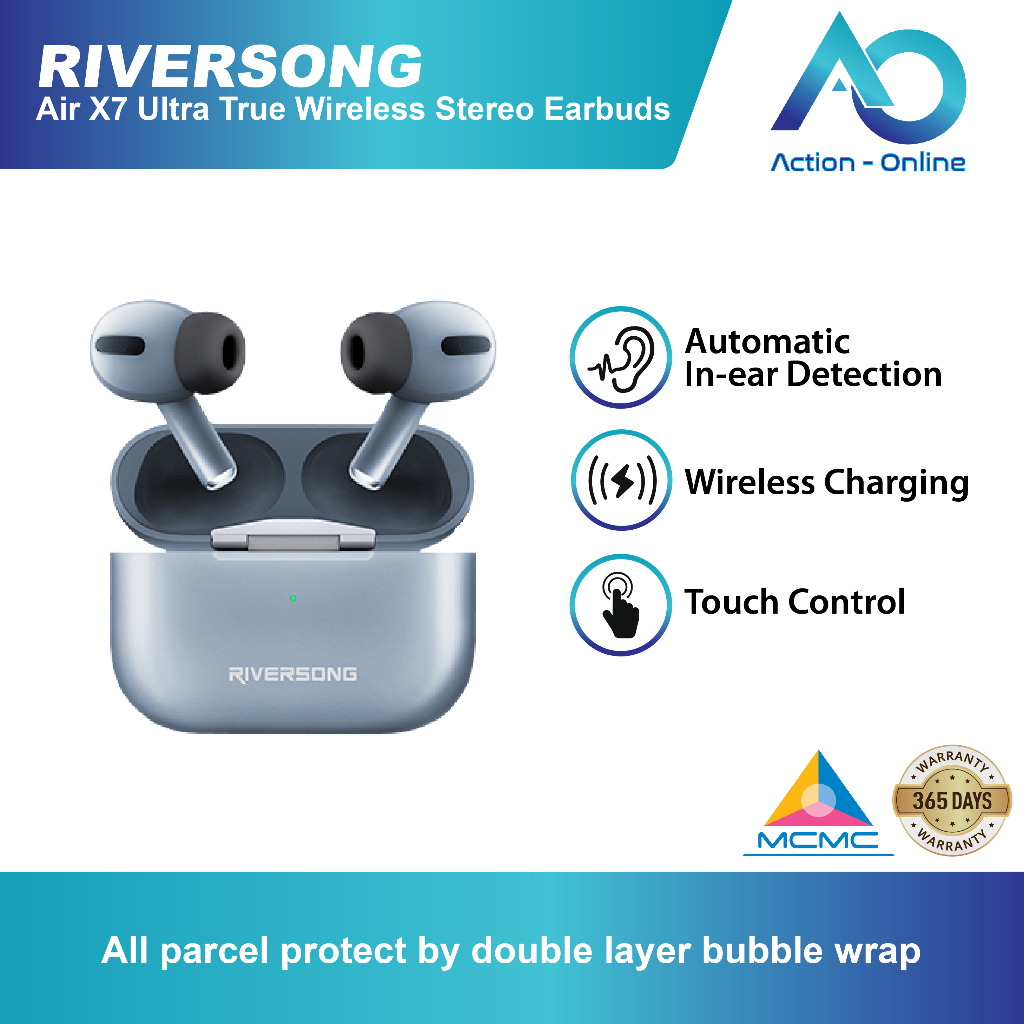 (Ready Stock) Riversong Air x7 Ultra True Wireless Stereo Earbuds ...