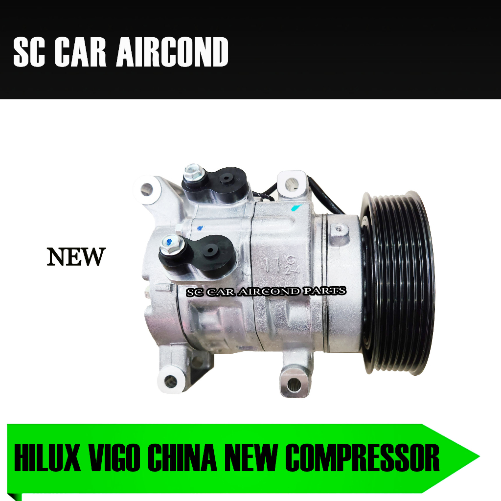 TOYOTA HILUX VIGO 2006-2013 YEAR CHINA NEW COMPRESSOR | Shopee Malaysia
