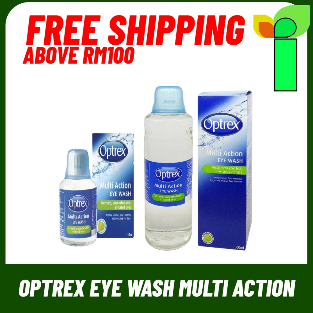 Optrex Eye Wash Multi Action (110ml/300ml) | Shopee Malaysia