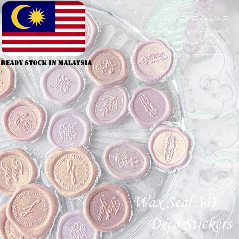 INS Sealing Dear Basic Tone 3D Wax Seal Patterns Deco Stickers DIY ...