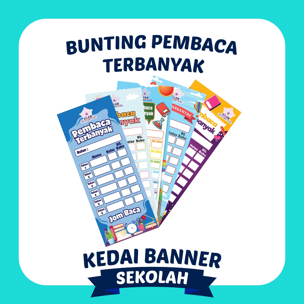 Bunting Pembaca Terbanyak | Program Nilam | Pusat Sumber Sekolah ...